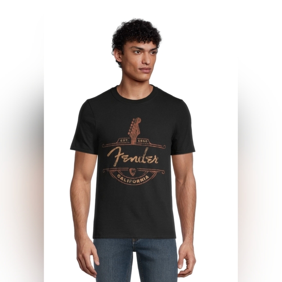 Fender | Shirts | Logo Tshirt Mens Fender California Crewneck Graphic T ...
